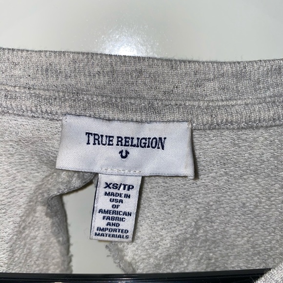 True Religion | Sweaters | True Religion Open Back Sweatshirt | Poshmark
